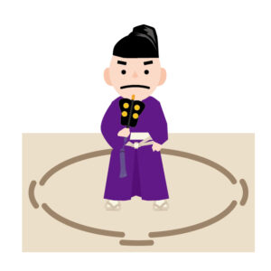 Gyoji. Sumo wrestling ref - How Unique Japan